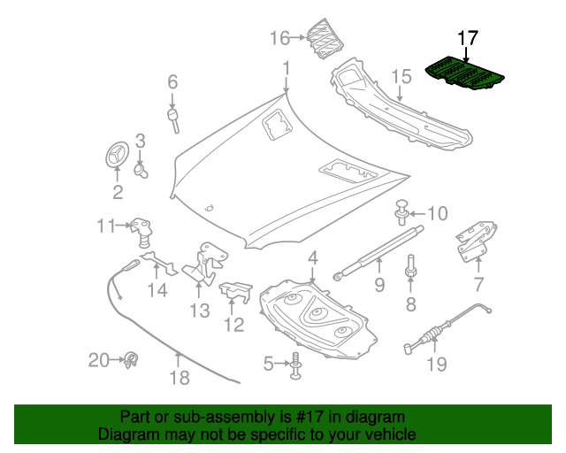 164-880-43-05 - Air Grille 2006-2012 Mercedes-Benz | Mercedes-Benz USA ...