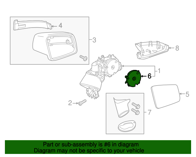 171-820-10-42 - Mirror Motor 2004-2019 Mercedes-Benz | Mercedes-Benz ...