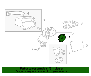 171-820-10-42 - Mirror Motor 2004-2019 Mercedes-Benz | Mercedes-Benz ...
