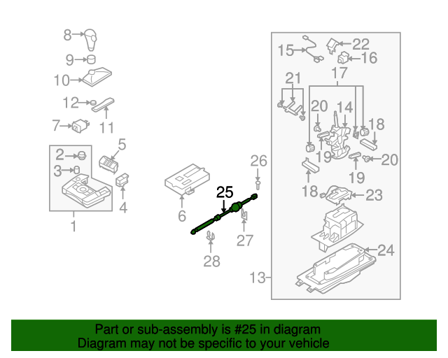 2007-2010 Audi Q7 Control Cable 4L0-713-265-A | OEM Parts Online
