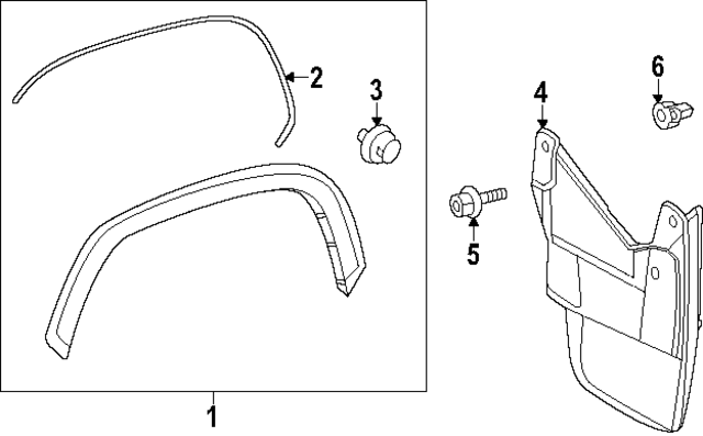 2022-2024 Toyota Wheel Opening Molding 75085-0C900 | Toyota Parts Center