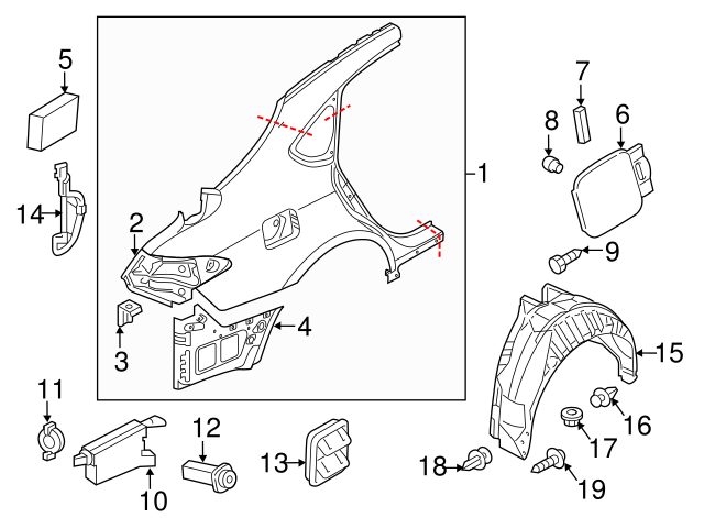 2000-2019 Infiniti Fuel Door Screw 01431-00501 | INFINITI Parts ...
