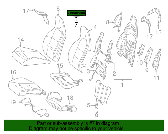 000-817-23-16 - Dashboard Emblem 2015-2023 Mercedes-Benz | Mercedes ...