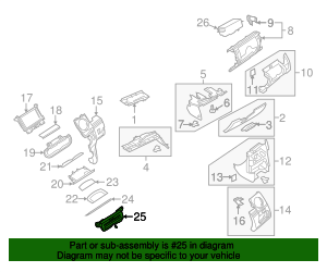2010-2016 Land Rover LR4 Compartment Door LR028390 | OEM Parts Online