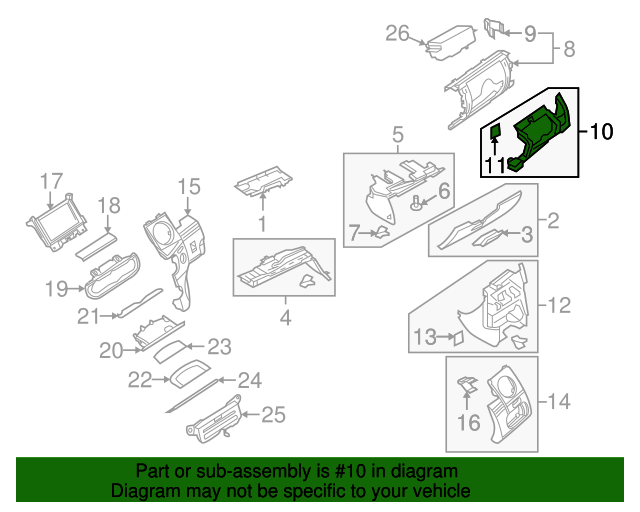 Genuine OEM Filler Panel Part# LR021353 Fits 2005-2016 Land Rover: Up ...