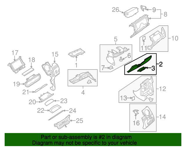 Genuine OEM Knee Bolster Part# LR031783 Fits 2010-2016 Land Rover: Up ...
