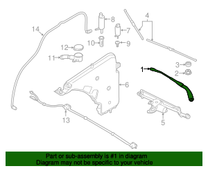 Genuine BMW 61-61-9-465-042 | Wiper Arm | FREE Shipping on Most Orders ...
