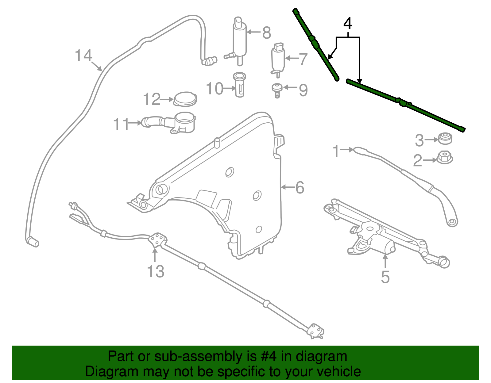61615a43583 - 2014-2021 BMW Wiper Blade (61-61-5-A43-583) | BMW of ...