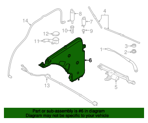 61-66-7-241-680 - Washer fluid reservoir 2008-2023 BMW ...