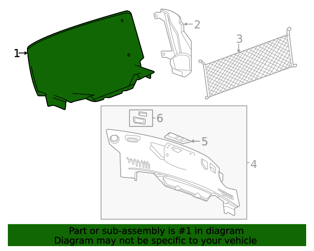 2020-2022 Chevrolet Corvette Front Trim 84841284 GM | GMPartsDirect.com