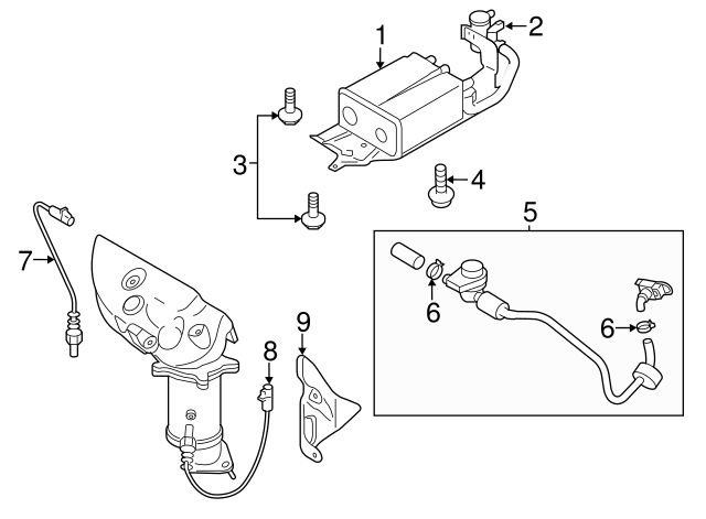 2009-2015 Mazda Vapor Canister Purge Solenoid CA01-18-740A | OEM Parts ...