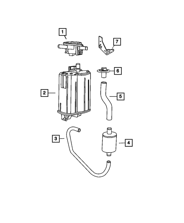 2004-2006 Mopar Natural Vacuum Leak Detection Detector 4891524AA ...