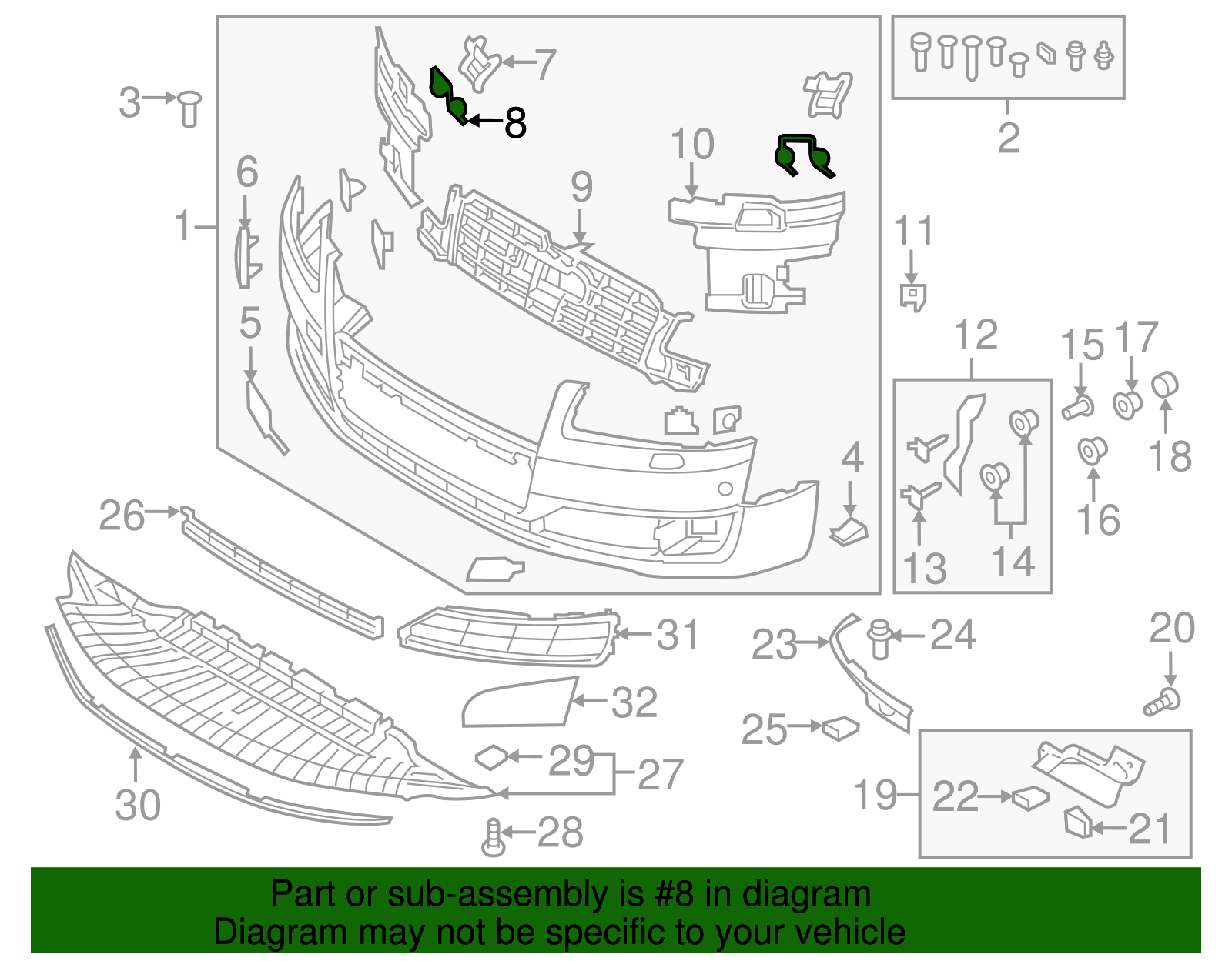 4H0-955-339-A - Cap Tension Spring 2015-2018 Audi | Audi OEM Parts