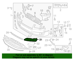 2015-2016 Audi A8 Quattro Outer Grille 4H0-807-679-R-T94 | Audi USA Parts