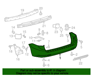 Toyota Cover Rear Bumper L P Part# 5215908903 | Toyota Of Colorado ...