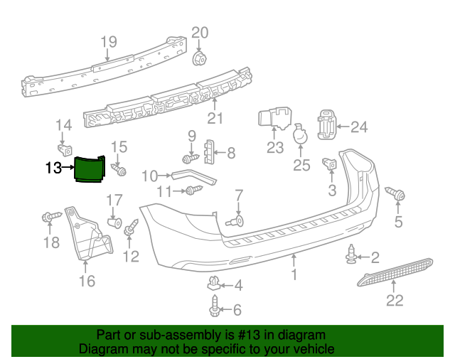 2011-2020 Toyota Sienna Cover 52166-08900 | Toyota Parts Center
