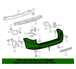 52159-08902 - Cover Rear Bumper L P - 2011-2020 Toyota Sienna | Nucar ...