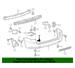 52599-08010 - Bumper Cover Stopper 2011-2020 Toyota Sienna | Longo ...