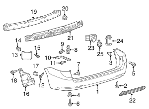 52591-08020 - Side Seal - 2011-2020 Toyota Sienna | Nucar Toyota of ...