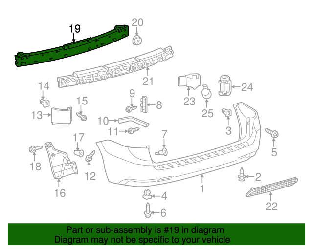 2011-2020 Toyota Sienna Reinforcement 52023-08020 | Toyota San Diego Parts