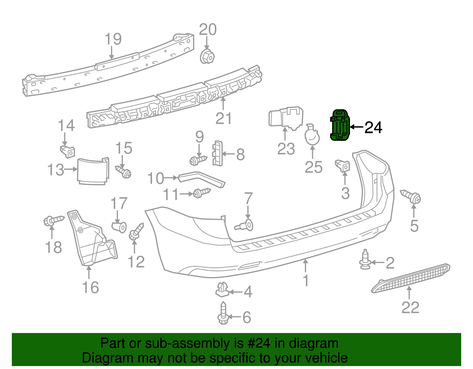 2008-2017 Toyota Park Sensor Retainer Clip 89348-33090 | Toyota Parts ...