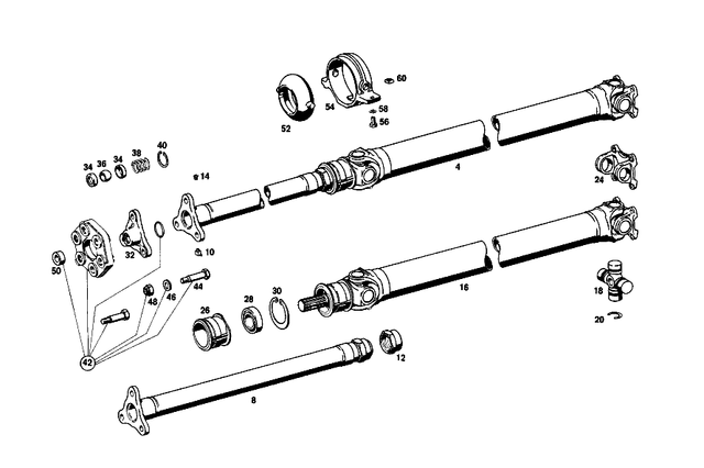 113-410-00-02 - Propeller Shaft 1963-1971 Mercedes-Benz | Mercedes-Benz ...