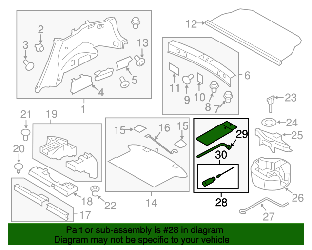2009-2010 Subaru Impreza Tool Kit 97010FG000 | Subaru Parts Store