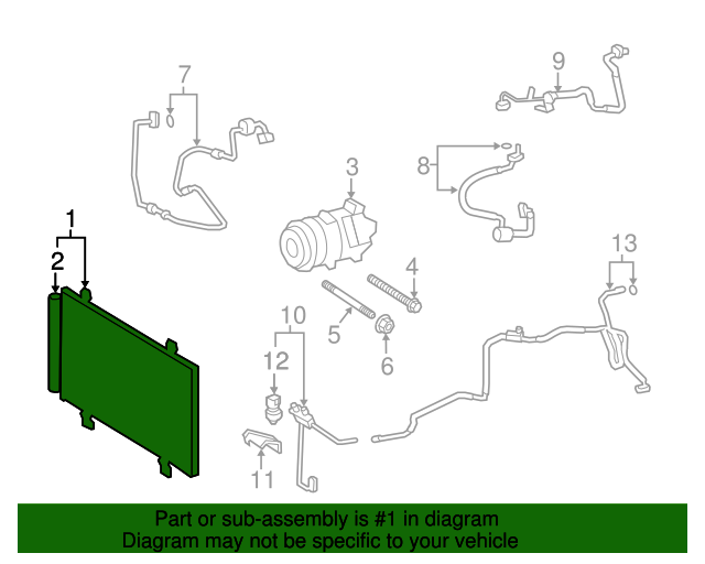 2007-2017 Lexus LS460 Condenser 88460-50201 | OEM Parts Online