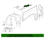 2007-2014 GM Fender Upper Bracket 15870422 | TascaParts.com