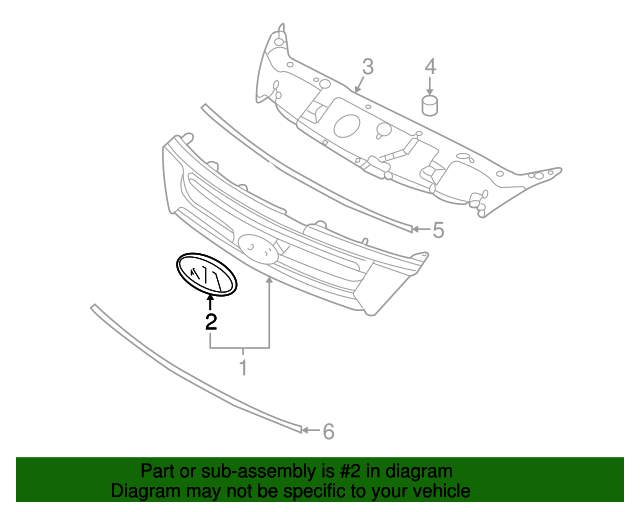 86353-4D520 - Emblem 2007-2012 Kia | Kia.Parts Store