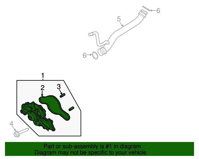 2010-2020 Ford Water Pump Assembly DG1Z-8501-D | Blue Springs Ford