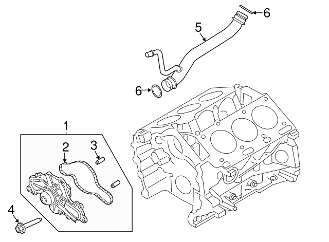 2010-2020 Ford Water Pump Assembly dg1z8501d | TascaParts.com