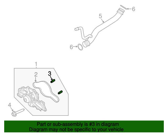 2010-2024 Ford Water Pump Assembly Pin W706860-S300 | OEM Parts Online