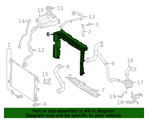 2019-2024 Mercedes-Benz Radiator Support Baffle 177-505-08-00 ...
