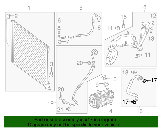 023-997-65-45-65 - A/C Line O-Ring 2014-2024 Mercedes-Benz ...