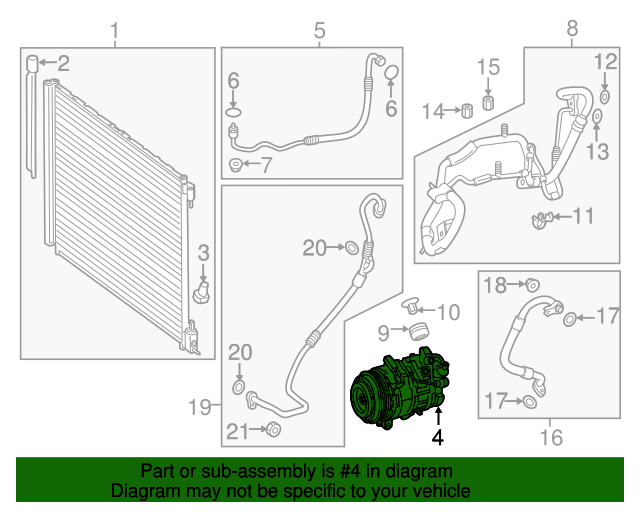 000-830-32-02-80 - A/C Compressor 2015-2022 Mercedes-Benz | Mercedes ...