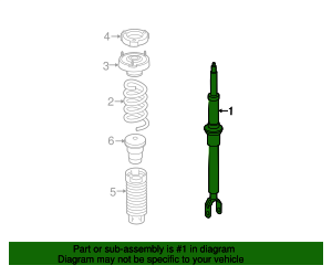 2113239100 - Shock Absorber 2003-2009 Mercedes-Benz | AutoNationParts.com
