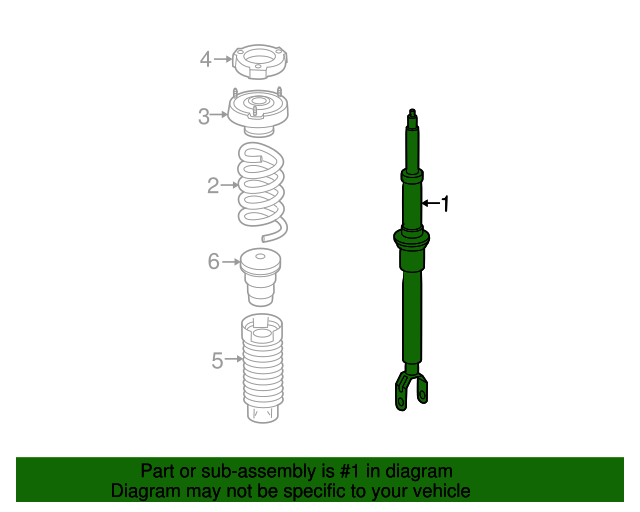 211-323-92-00 - Shock Absorber 2003-2009 Mercedes-Benz | Mercedes-Benz ...