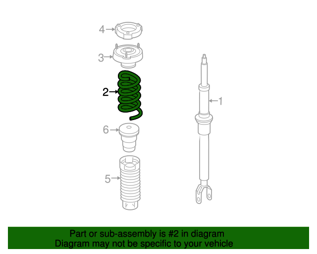 211-321-03-04 - Coil Spring 2003-2009 Mercedes-Benz | AutoNationParts.com