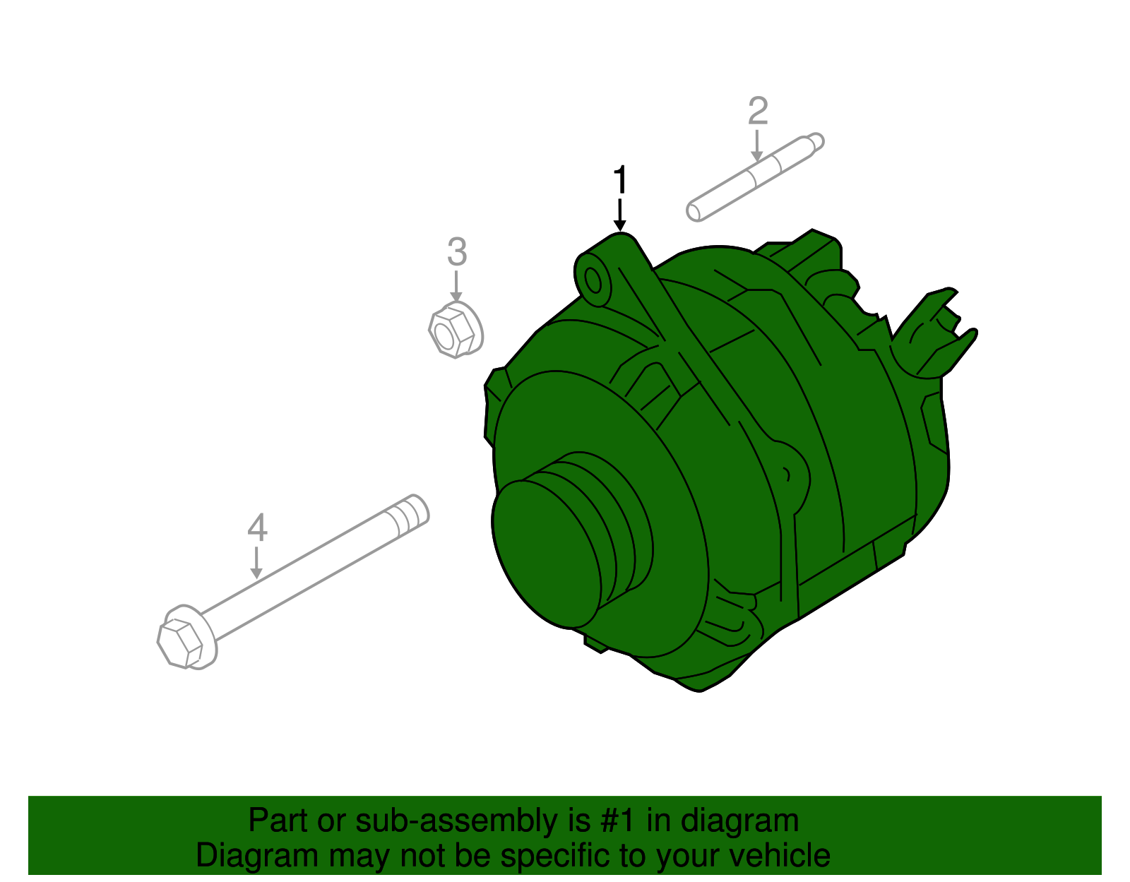 Genuine OEM Ford Part - Alternator G2GZ-10346-F | Genuine OEM Ford ...