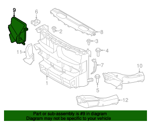 51748057306 - 2015-2019 BMW X6 Air Duct (51-74-8-057-306) | BMW of ...