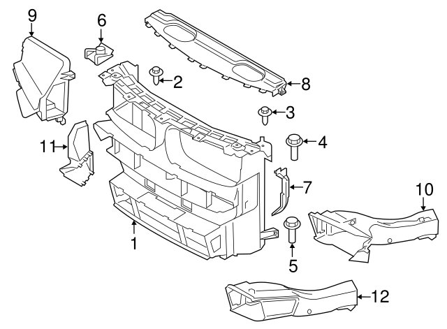 51748057306 - 2015-2019 BMW X6 Air Duct (51-74-8-057-306) | BMW of ...