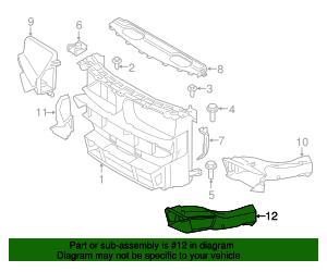 51747294488 - 2015-2019 BMW X6 Intake Duct (51-74-7-294-488) | BMW of ...