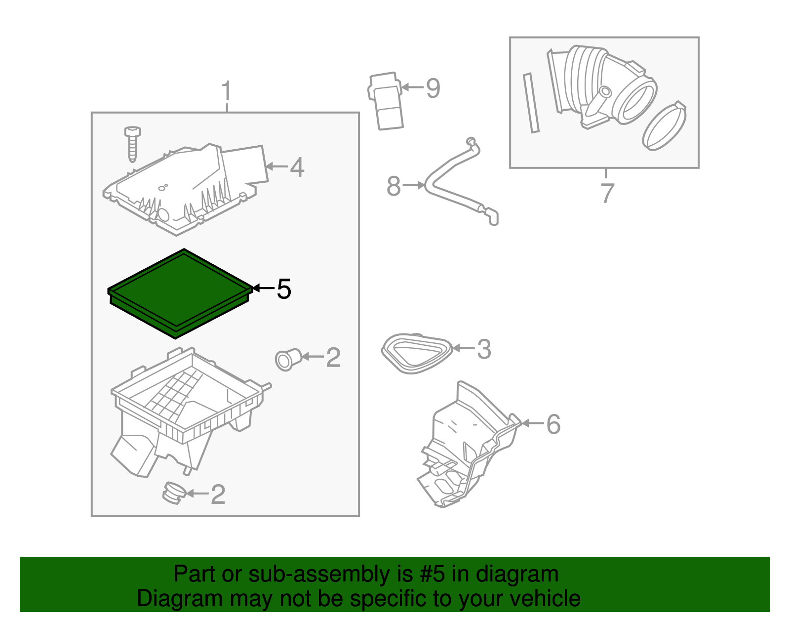2013-2020 GM Air Filter 22753242 | OEM Parts Online