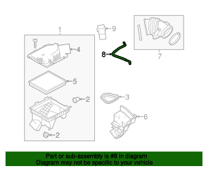 2013-2020 GM PCV Tube 12643692 | TascaParts.com