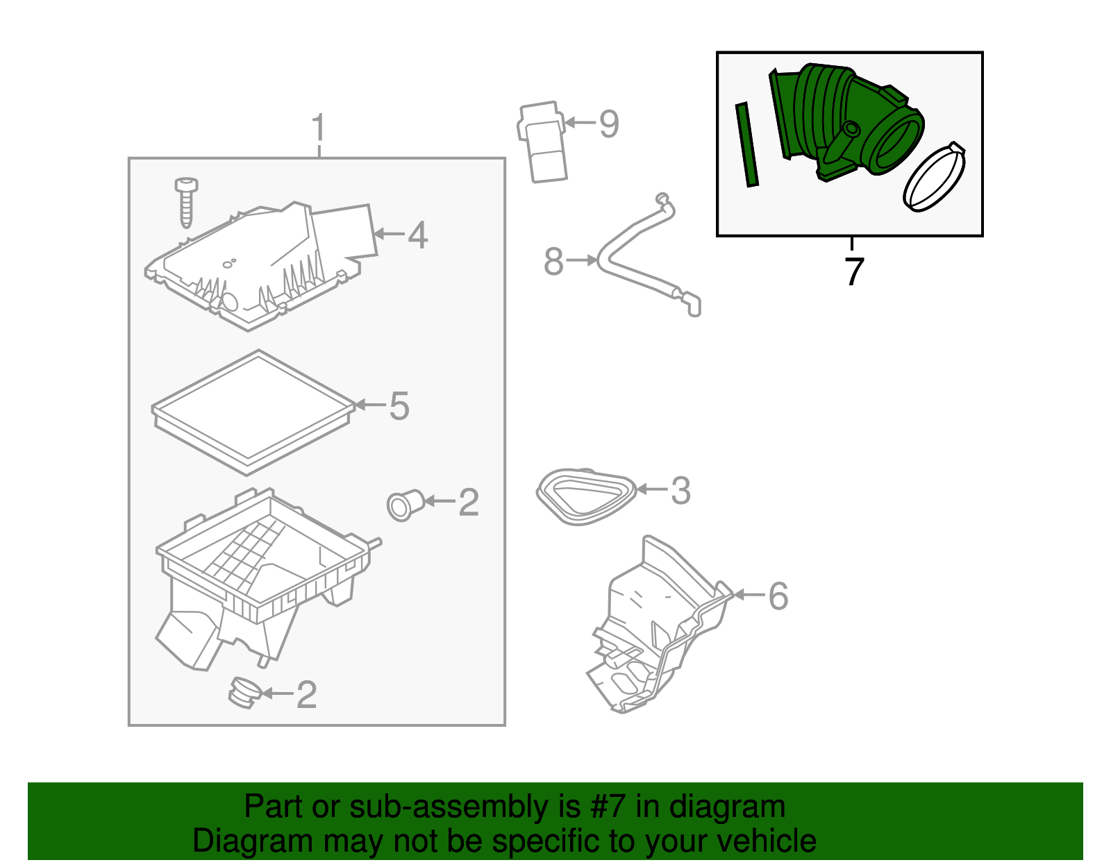20885923 - Air Cleaner Outlet Duct 2013-2020 GM | GMPartsNow
