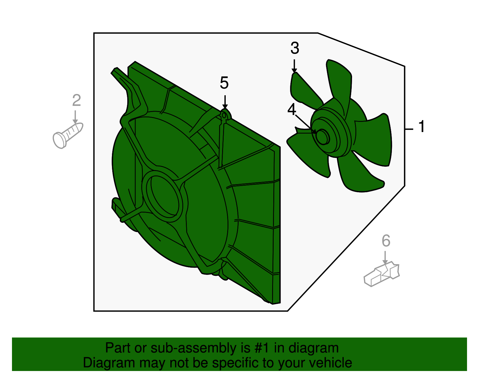 2009-2011 GM Engine Cooling Fan Assembly 95950465 | NewGMParts.com