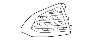 2019 Chevrolet Cruze Front Passenger Side Fog Lamp Bezel 42550376 GM ...