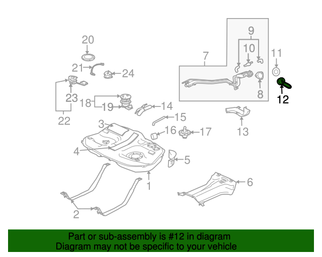 2001-2019 Mitsubishi Cap 1711A004 | Mitsubishi Parts Warehouse ...