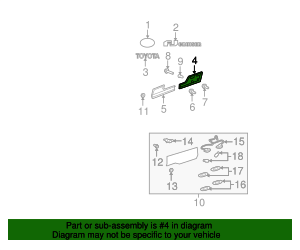 75815-35012 - Door Molding 2007-2014 Toyota FJ Cruiser ...